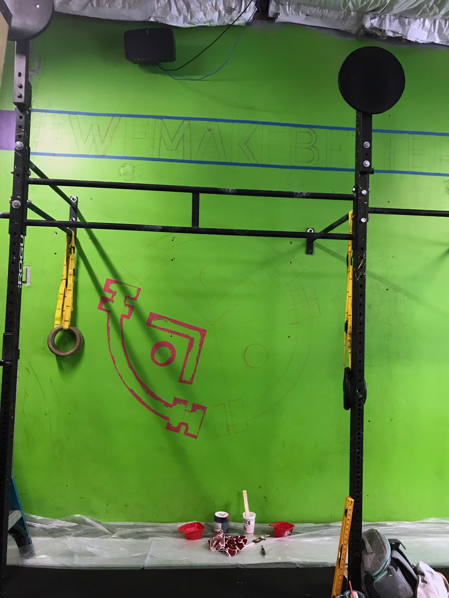 CrossFit REP Brand Mural - Mural Art & Illustration of Sam Soper