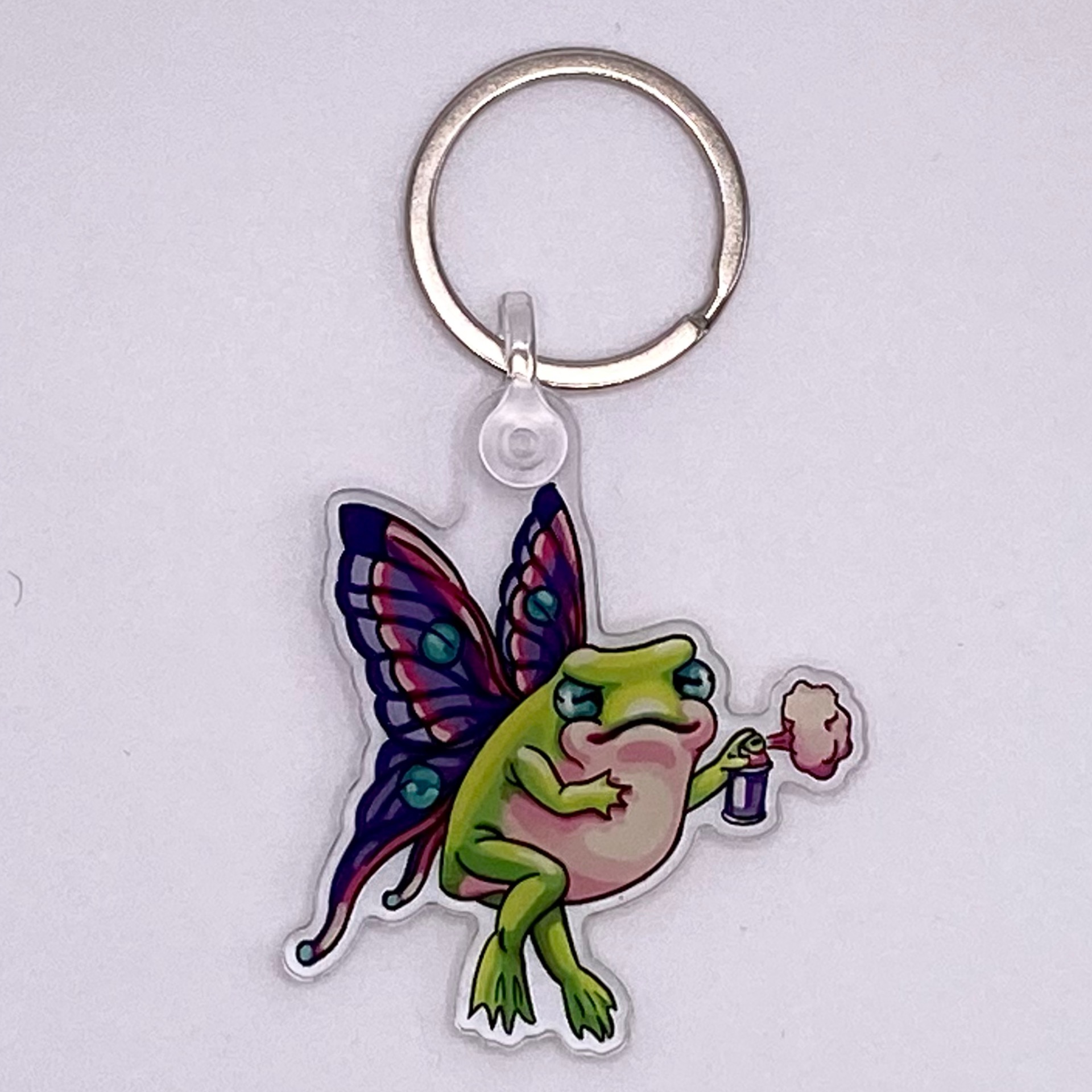 Fae Frog Keychain - Mural Art & Illustration of Sam Soper