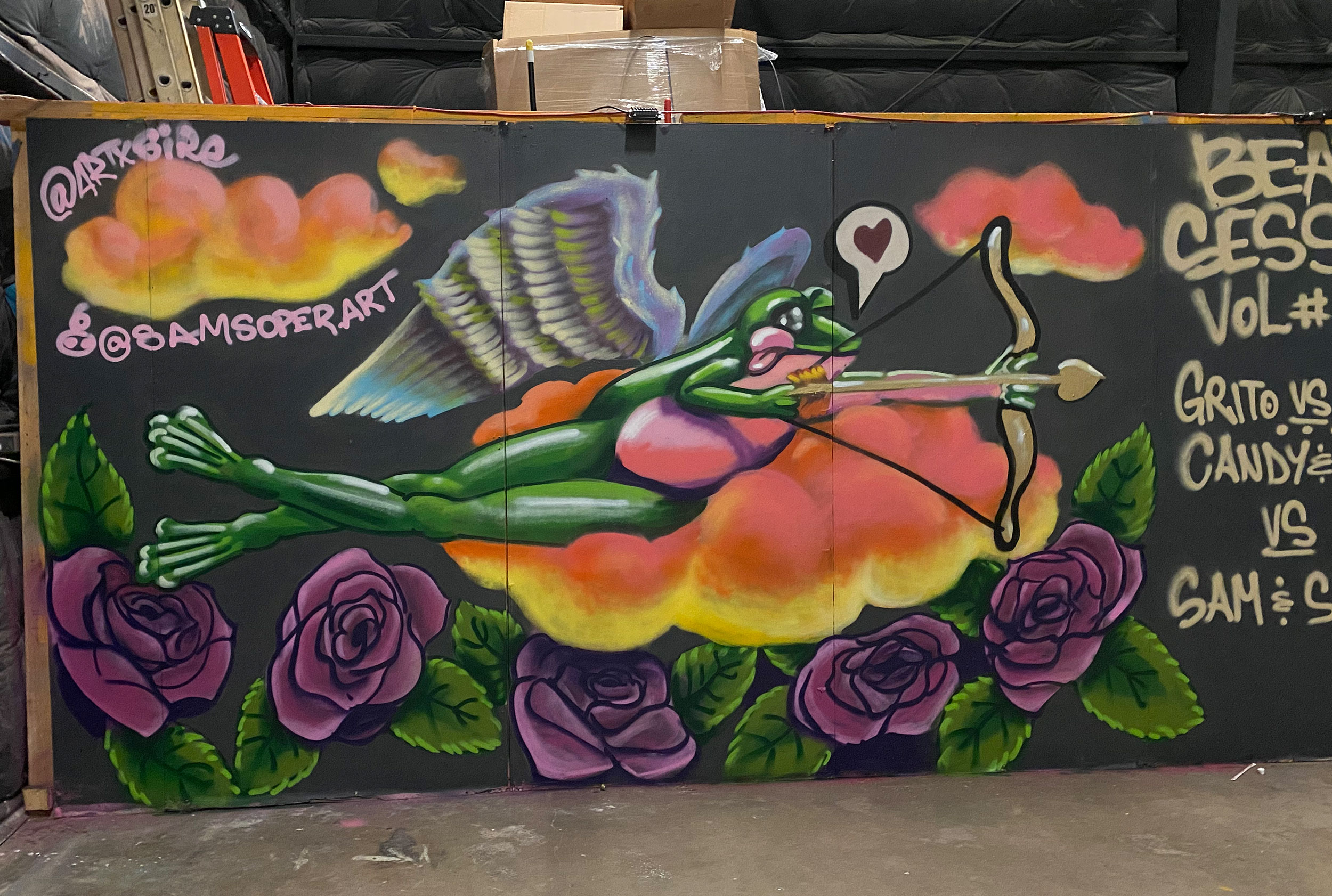 Angelic Frog Mural Collab with SIRE for Beat Sessions Vol. 36 - Mural ...