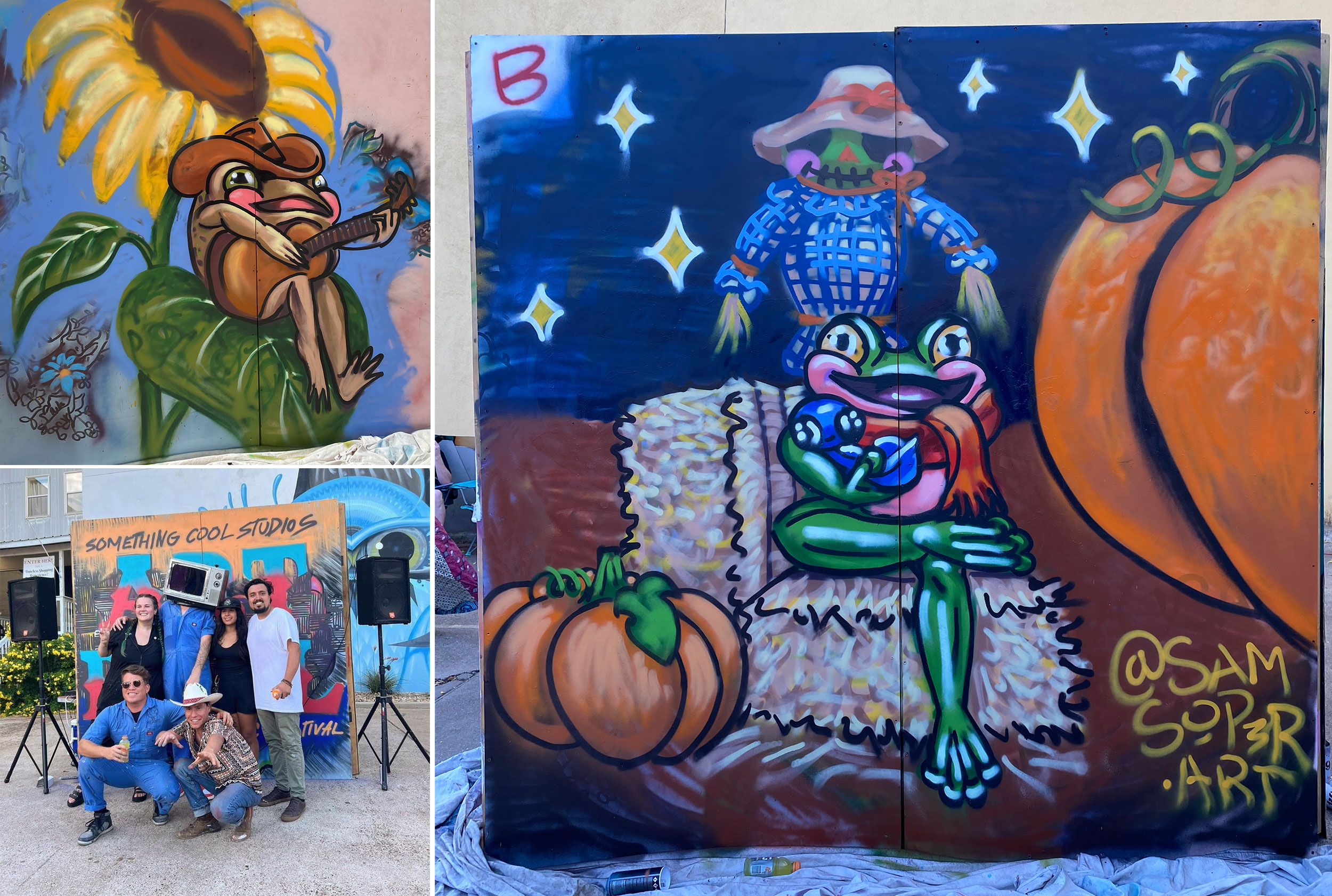 Art Duel at Texas Arts & Music Fest 2022 - Mural Art & Illustration of ...