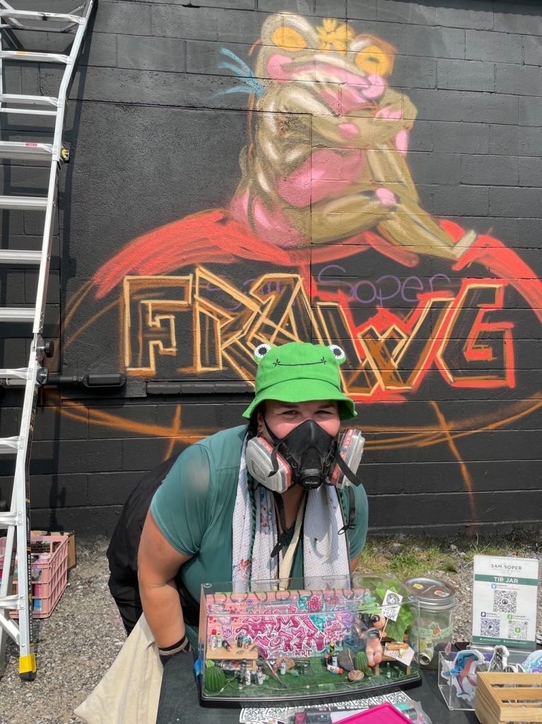 Texas Fae-Toad at She Unit 2023 - Mural Art & Illustration of Sam Soper