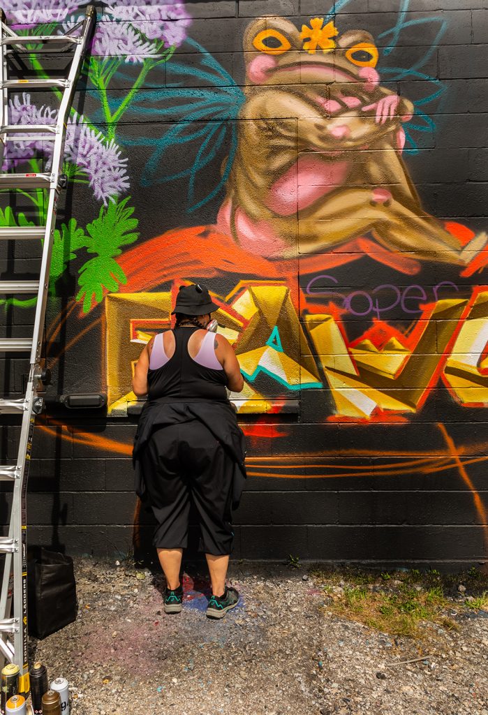 Texas Fae-Toad at She Unit 2023 - Mural Art & Illustration of Sam Soper