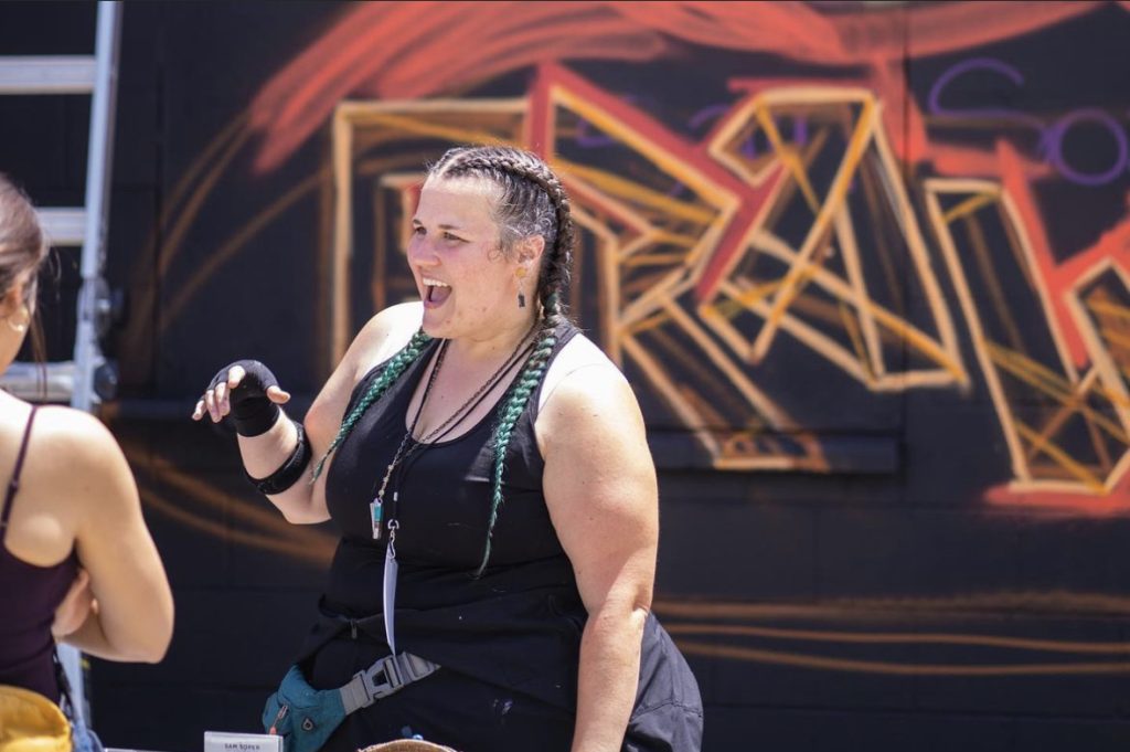 Texas Fae-Toad at She Unit 2023 - Mural Art & Illustration of Sam Soper