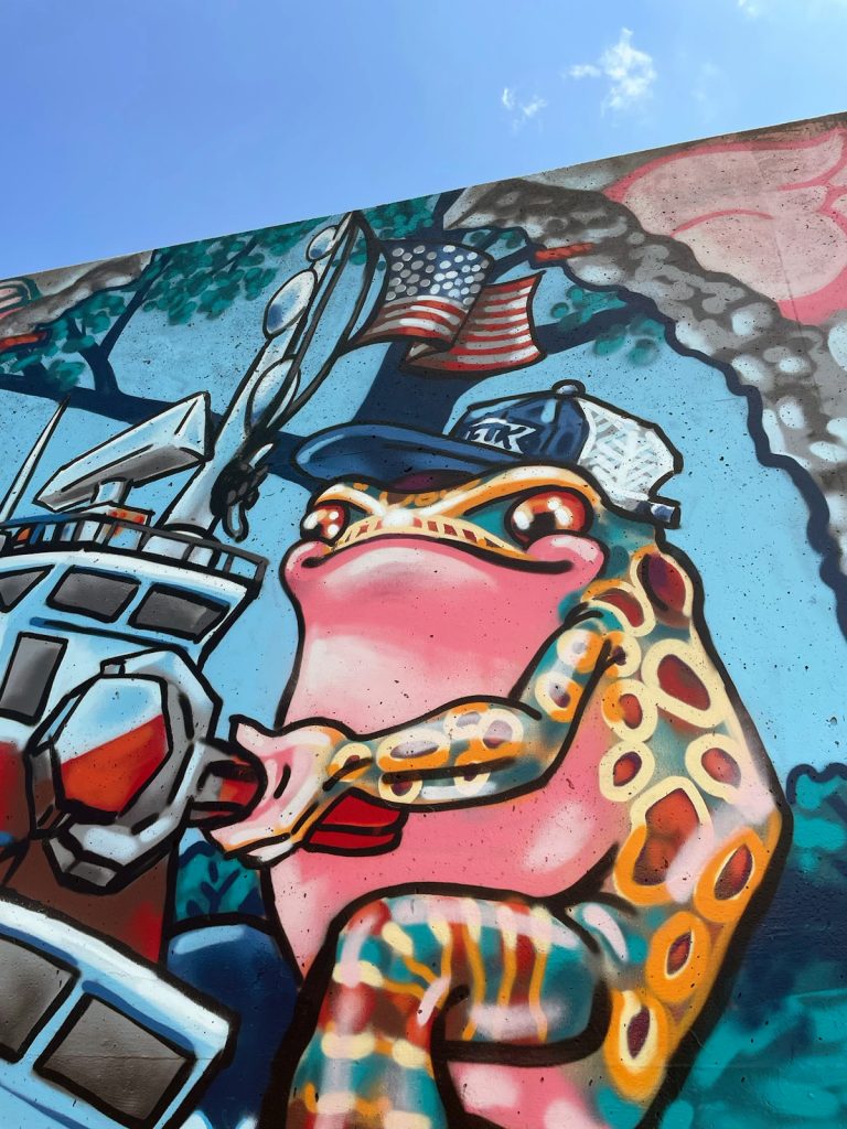 Tugboat Frawg's Fleetcare at Paint Louis 2023 - Mural Art ...