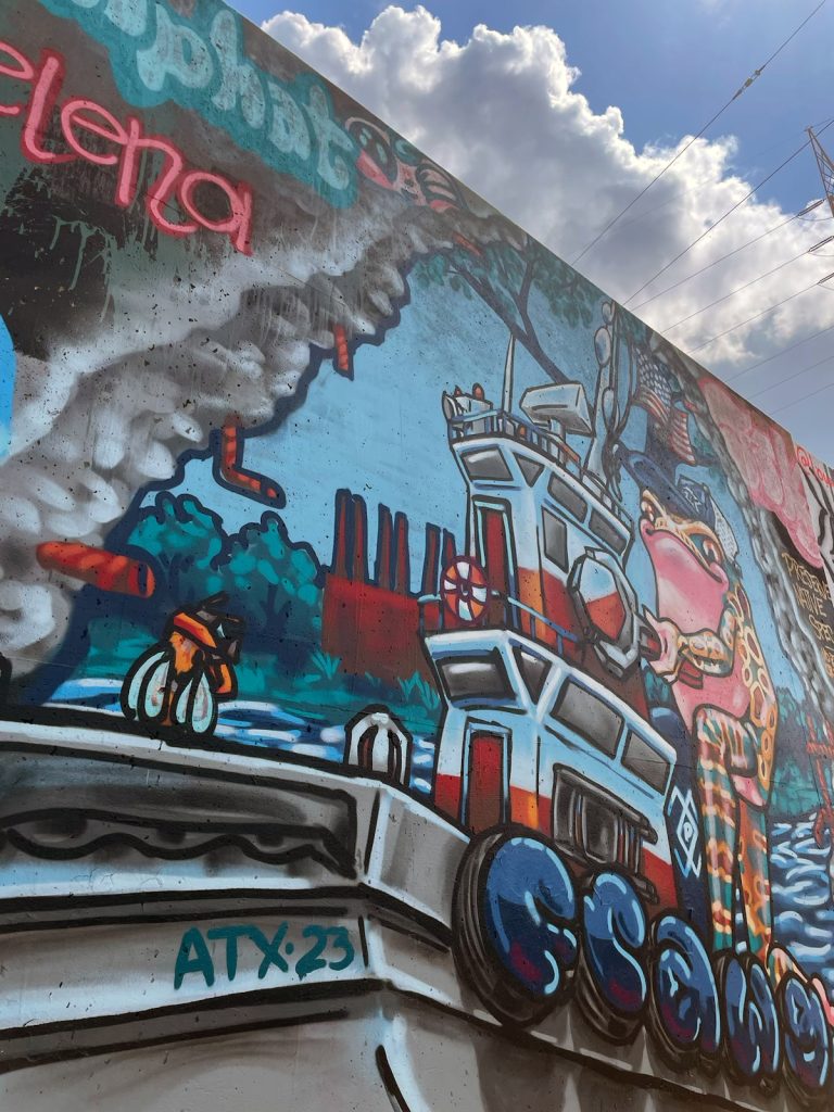 Tugboat Frawg's Fleetcare at Paint Louis 2023 - Mural Art ...