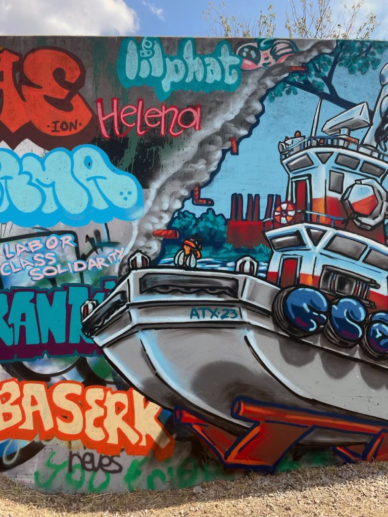 Tugboat Frawg's Fleetcare at Paint Louis 2023 - Mural Art ...