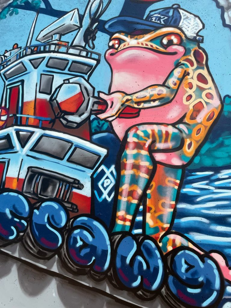Tugboat Frawg's Fleetcare at Paint Louis 2023 - Mural Art ...
