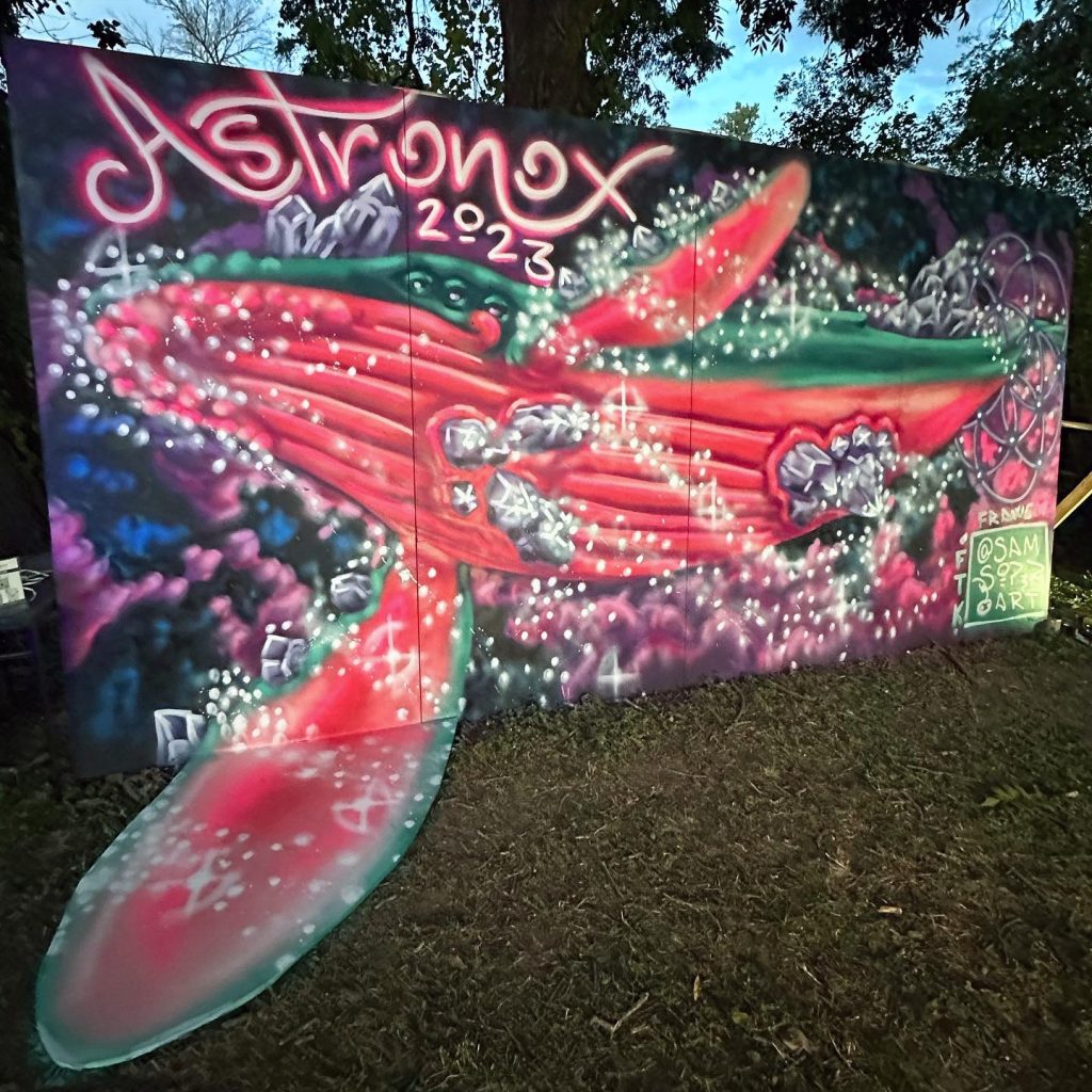 Space Whale Portal Evolution at Astronox 2023 - Mural Art ...