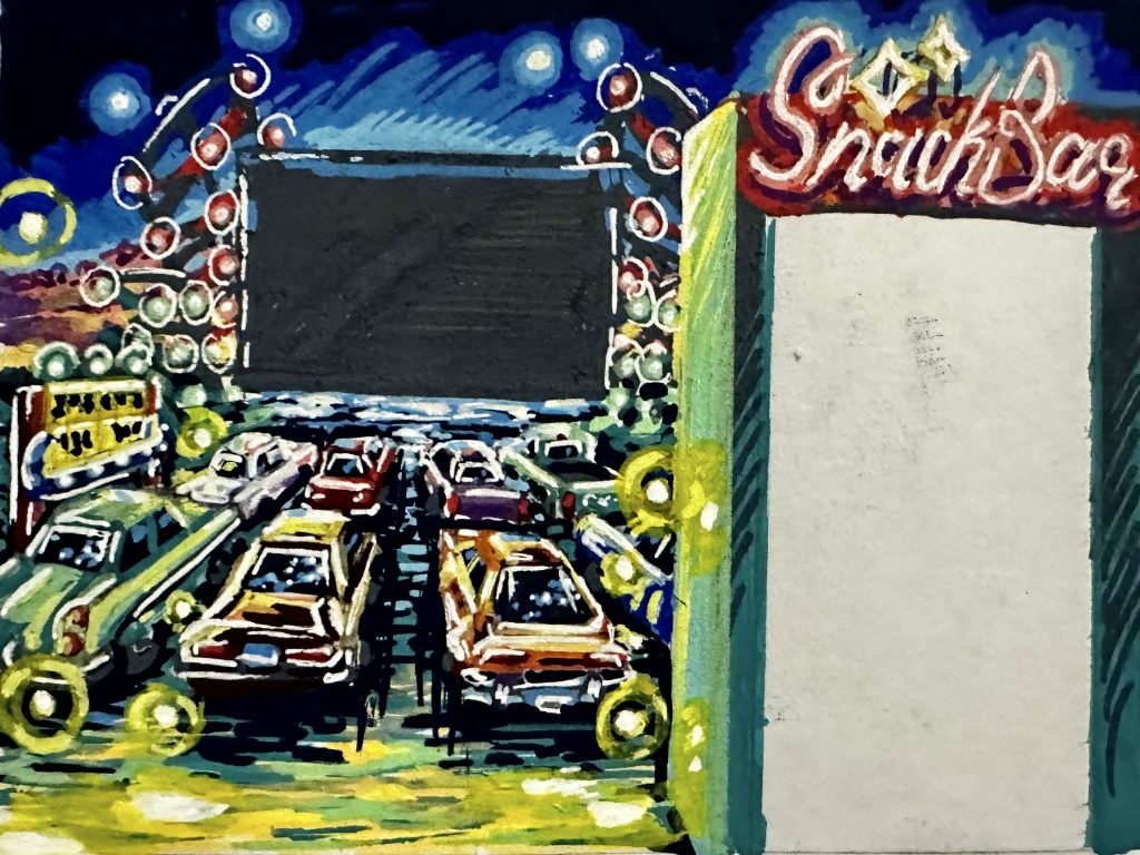 DiPasquale Drive-In Residential Mural - Mural Art & Illustration of Sam ...