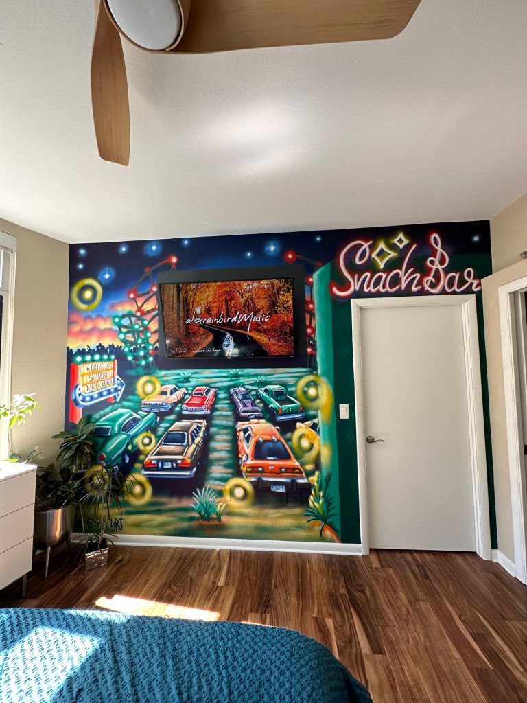 DiPasquale Drive-In Residential Mural - Mural Art & Illustration of Sam ...