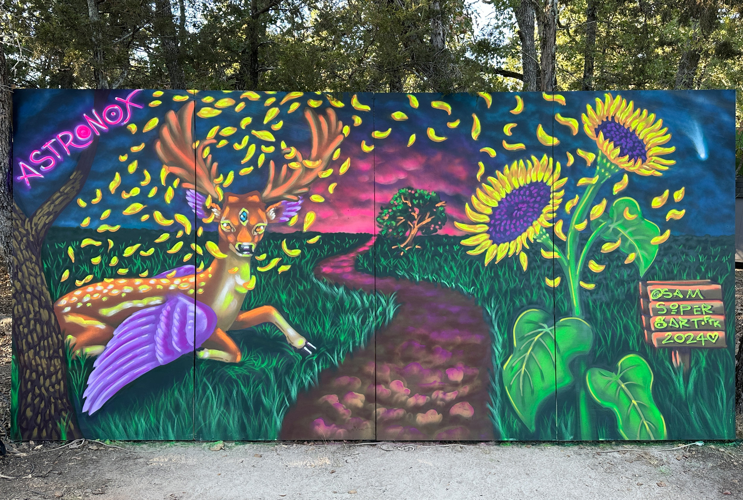 Valkyrie Dawn Mural at Astronox 2024 - Mural Art & Illustration of Sam ...