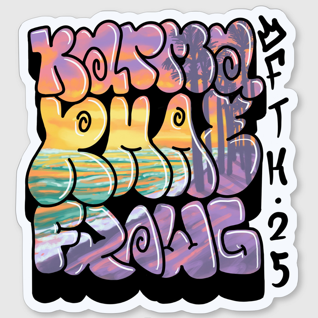 West Coast Tour Sticker - Mural Art & Illustration of Sam Soper